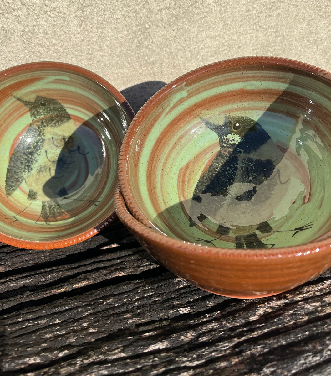 Crow Bowl Turquoise – Tyrii Pottery